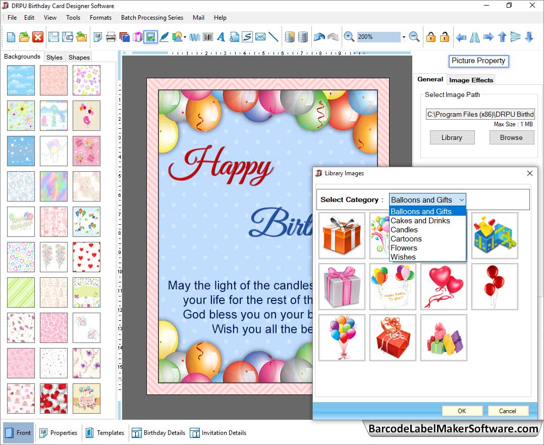Birthday Card Maker Software Generates Photo Birth Day Cards