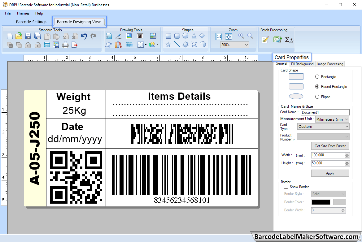 Barcode label maker software for manufacturing industry generates ... Barcode label maker software for manufacturing industry generates ...